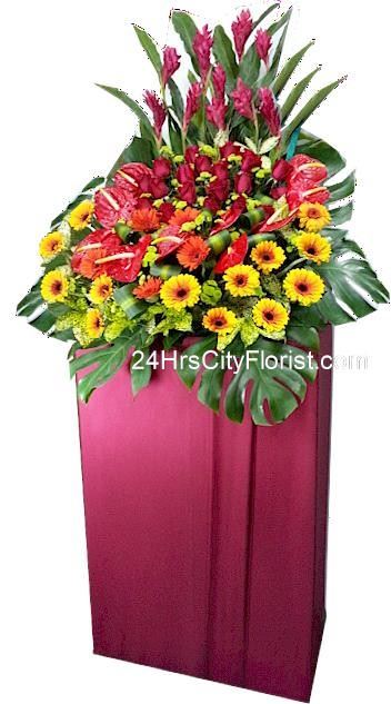 Grand Opening Business Flower Stand